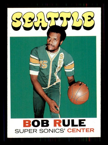 1971 Basketball Topps Bob Rule Seattle SuperSonics #40 3 | eBay