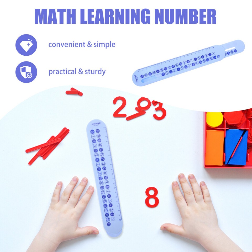Math Addition Subtraction Slide Ruler Arithmetic Scale Child | eBay