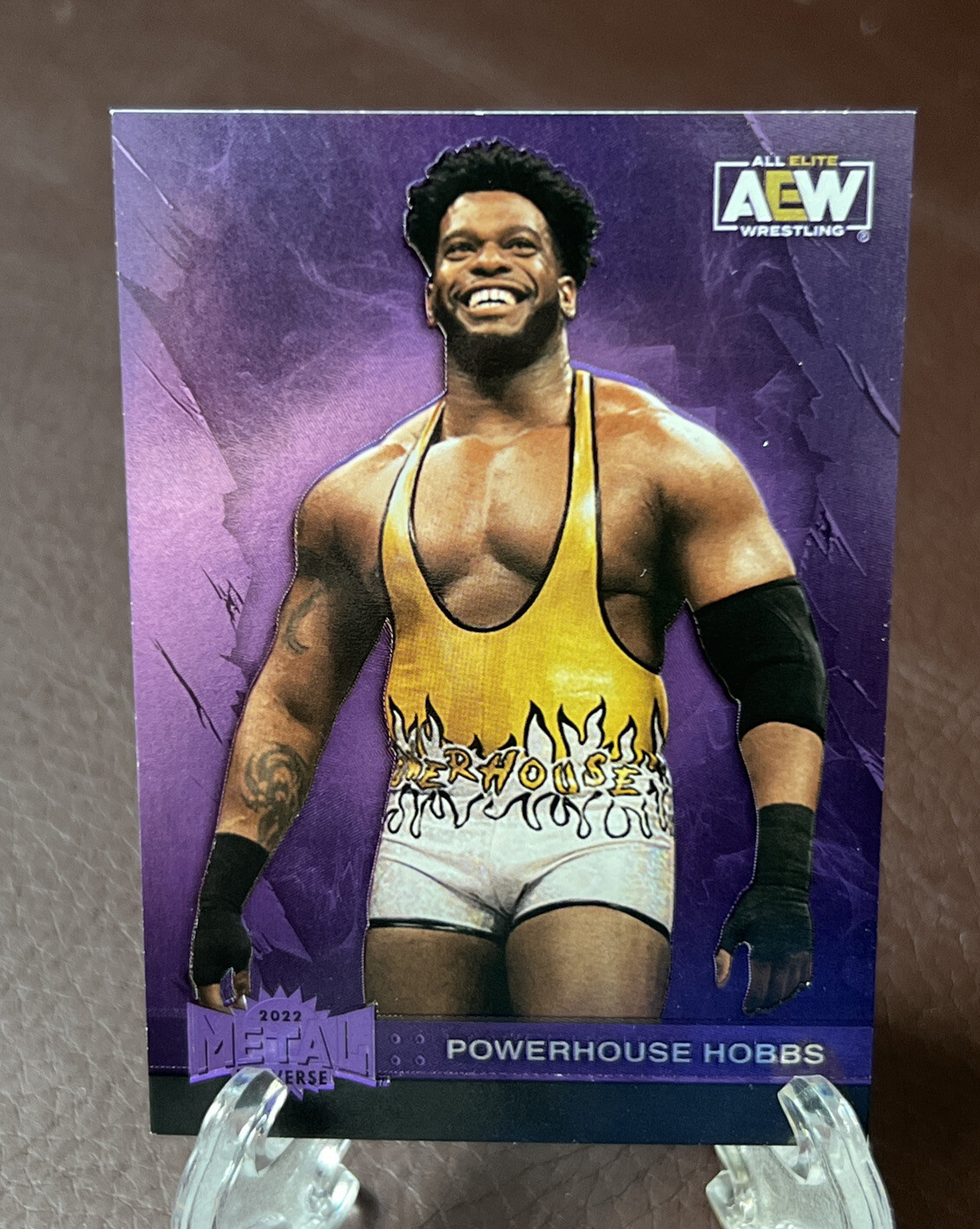 2022 UD AEW Skybox Metal Universe POWERHOUSE DOBBS *Purple Spectrum SP ...