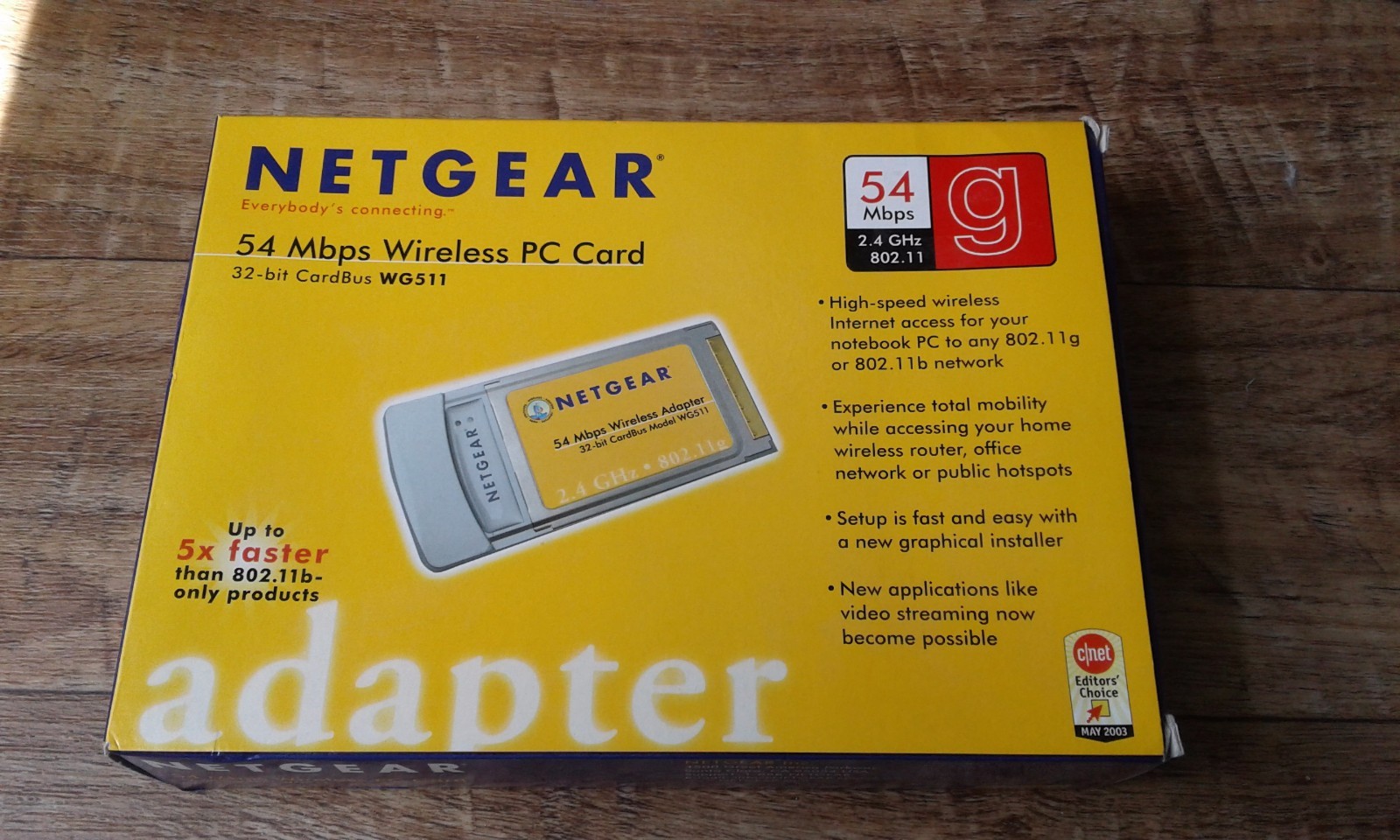 Netgear WG511 54 Mbps Wireless PC Card | eBay