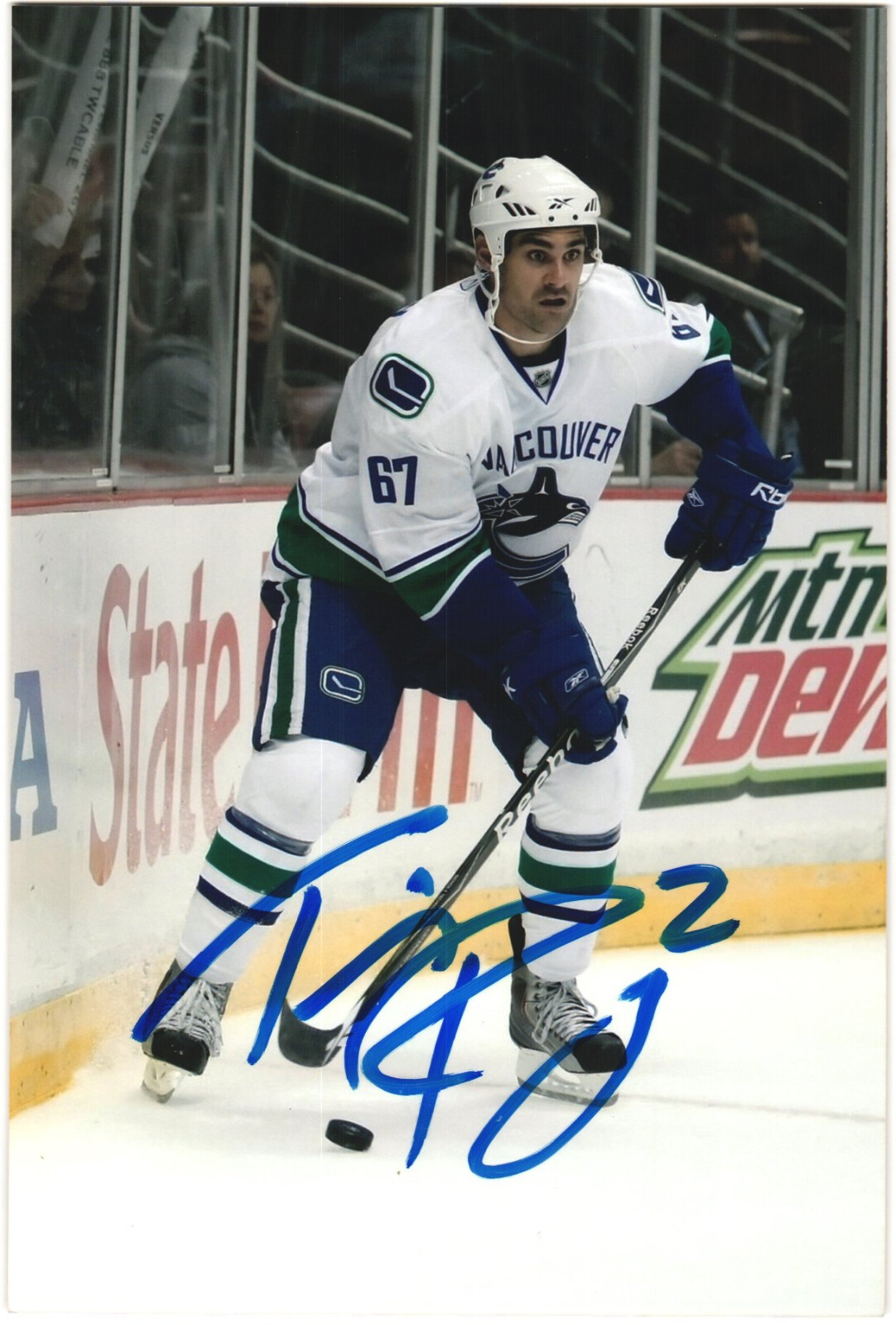 Travis Ramsey Autographed 4x6 Color Photo Vancouver Canucks #67 b | eBay