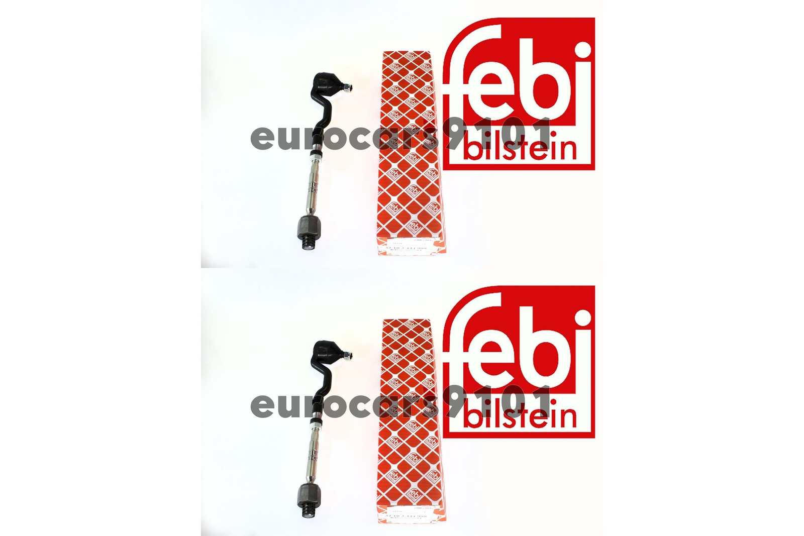 Febi Bilstein Pair Set of (2) Front Inner Tie Rod Assemblies 31225 ...