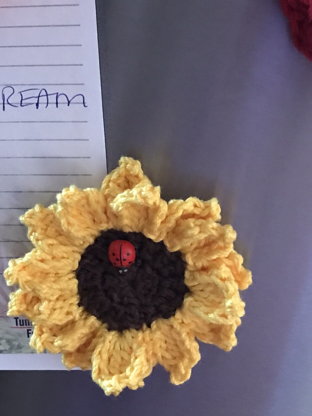 Hand Crocheted Flower Refrigerator Magnets Set w/Crochet Gift Bag🌺USA ...