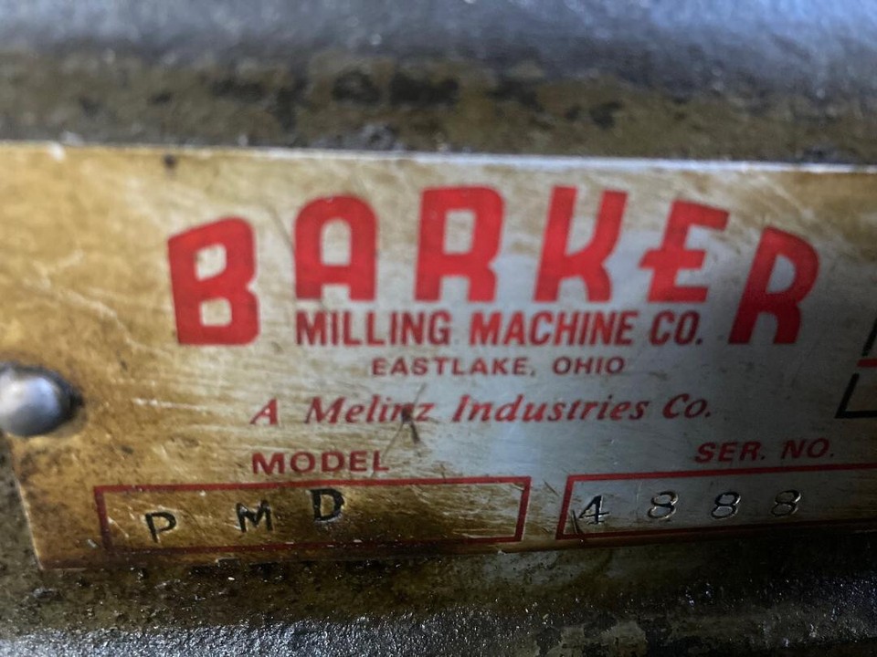 DUAL HEAD Barker Horizontal Milling Machine 115 or 208/220 volts PM0 | eBay