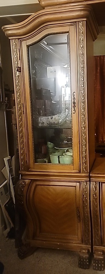 Michael AMINI French Style Entertainment Center 2 Beveled China ...