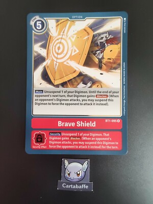 Digimon Card Game Brave shield BT1-095 RARE | eBay