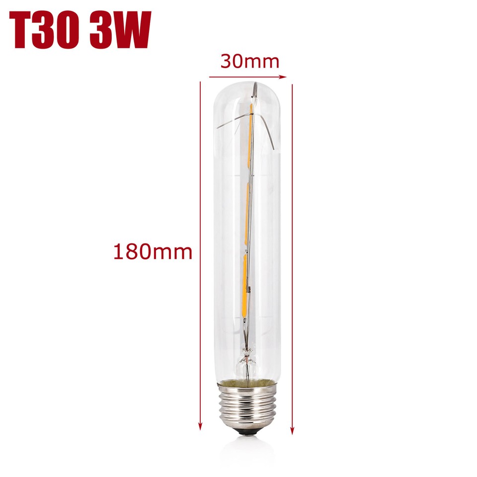 E27 2W-8W T30 Retro Vintage LED Edison Filament Bulb Warm White 220V ...
