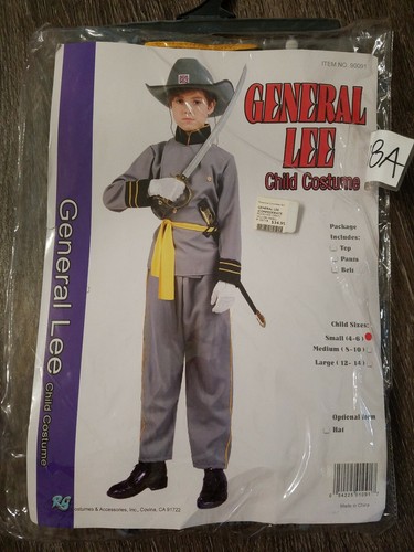 N Child General Lee Military Halloween Costume Size S | eBay