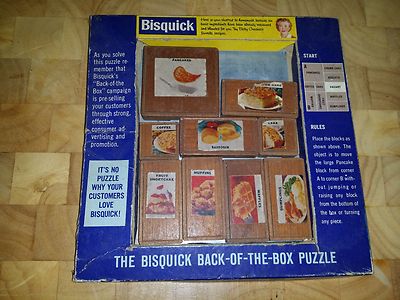 Vintage Bisquick Back Of The Box Puzzle Advertising Piece FAST SHIPPING ...