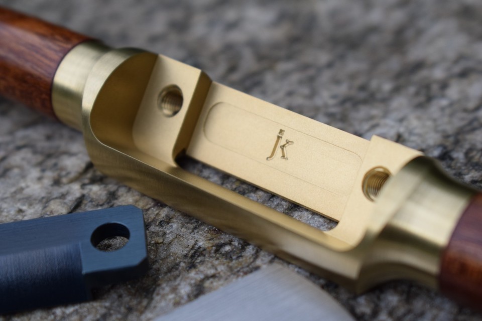 Handmade Brass Spokeshave - Flat Sole - O1 Tool Steel Blade - Made in ...