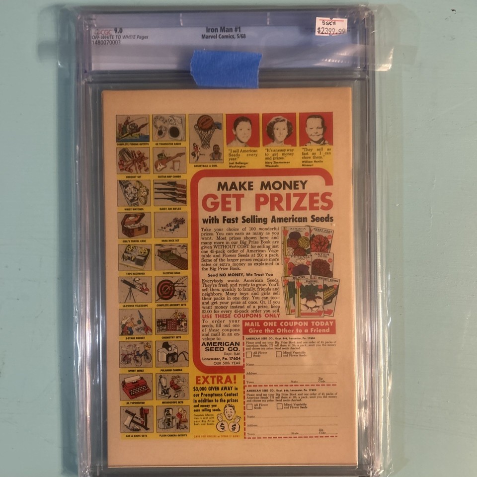 Iron Man #1 (1968) CGC 9.0 OW/W Pages | eBay