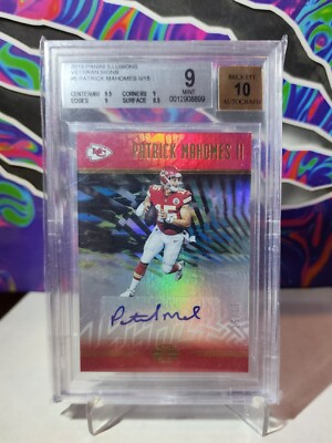 2018 Panini Illusions Patrick Mahomes II Auto /15 Veteran Signs BGS ...