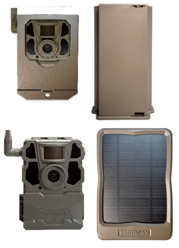 Tactacam Reveal X GEN 2.0 4G Camera + Lock Box Solar Panel Rechargeable ...