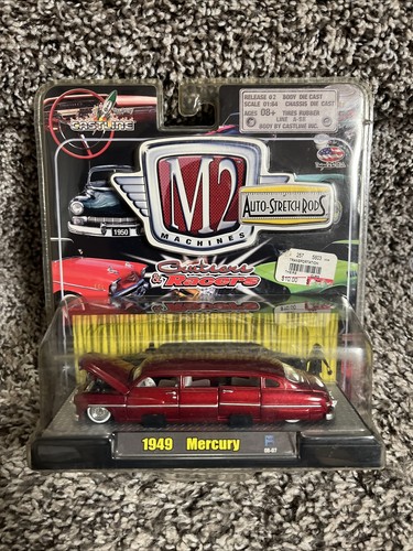 M2 MACHINES 2008 AUTO STRETCH RODS 1949 Mercury 49 Merc Limousine NEW ...