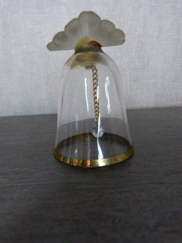 belle petite cloche , clochette de table en verre (sl01) | eBay