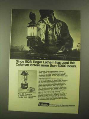 1968 Coleman Lantern Ad - Used More than 6000 Hours | eBay