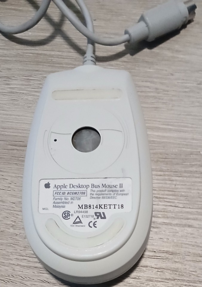 Vintage Apple Macintosh M2706 Desktop Bus Mouse II | eBay