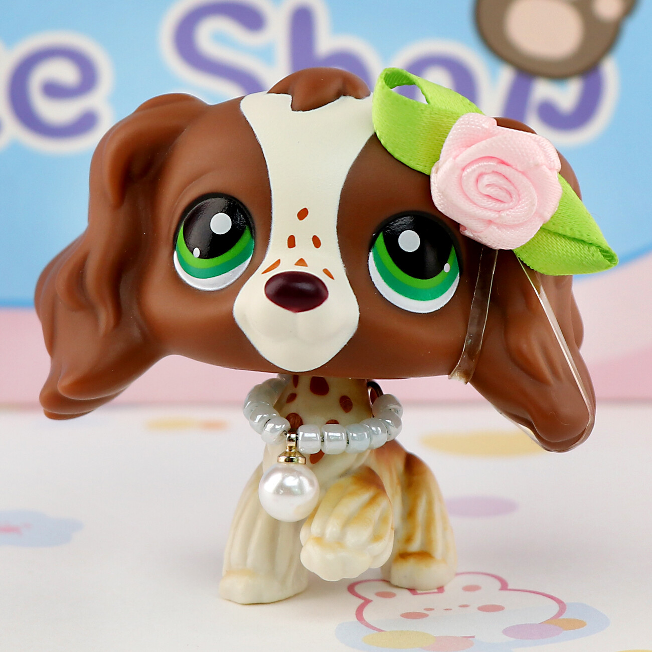 Mini Pet Shop LPS Cocker Spaniel dog 156 with LPS Accessories Kids Gift ...