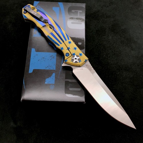 Zero Tolerance ZT 0452CF Plain Edge Folder BWL USA Starburst Ano ...