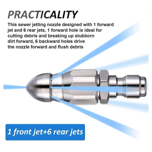 1/4 Inch Coupling Sewer Ejector Nozzles Stainless Steel G2S34334 | eBay