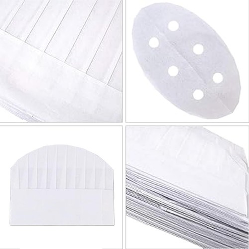 Chef Hats 50 Pack Disposable 8 Inch Paper Chef Hats, White Chef Toques ...