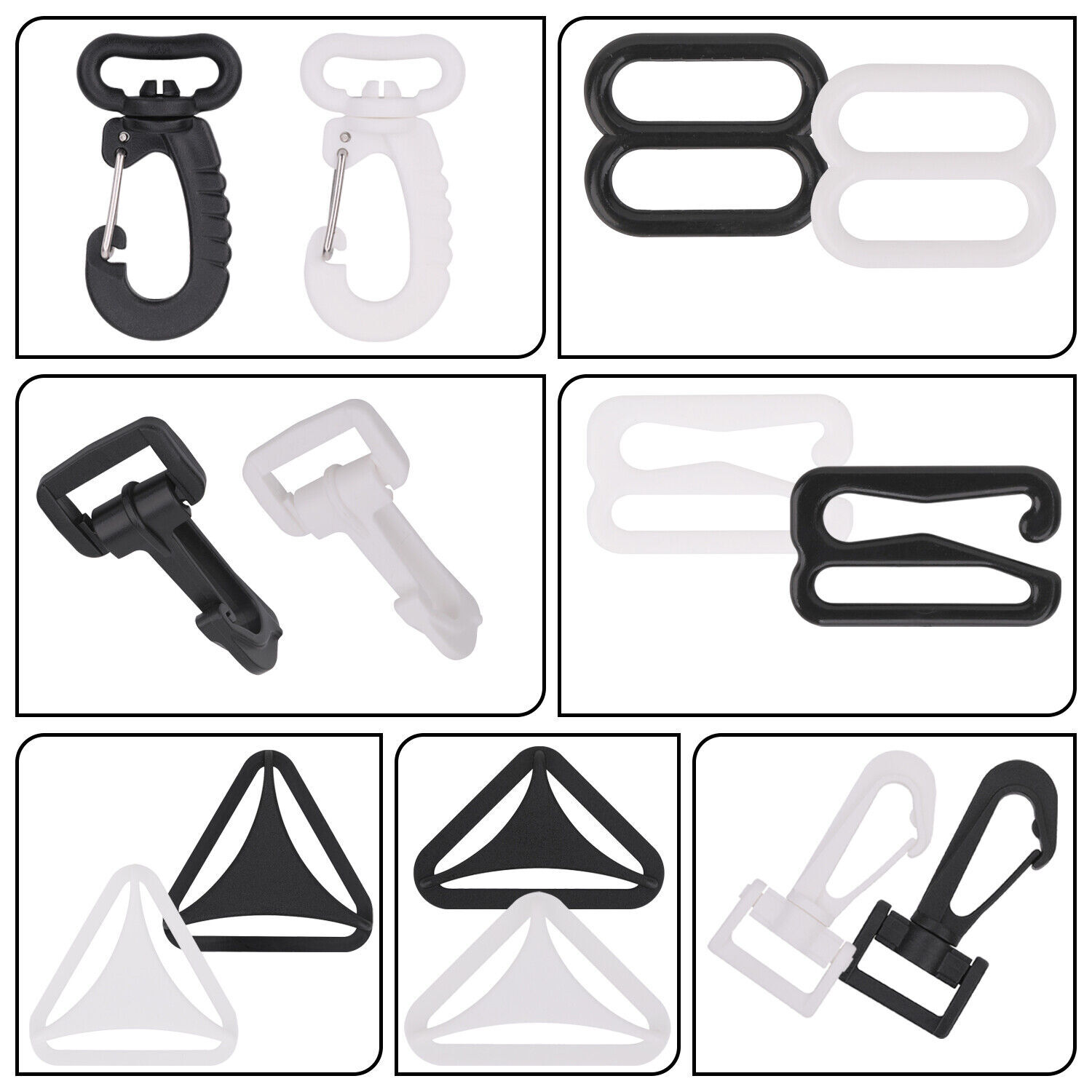 KAM Plastic Swivel Trigger Clip Snap Hook Strap Connector Adjusters ...