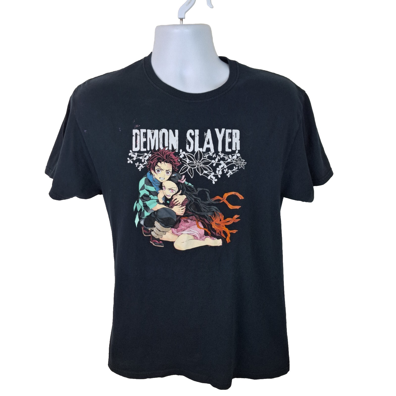 Official Demon Slayer Anime Cartoon Black Tshirt Size… - Gem