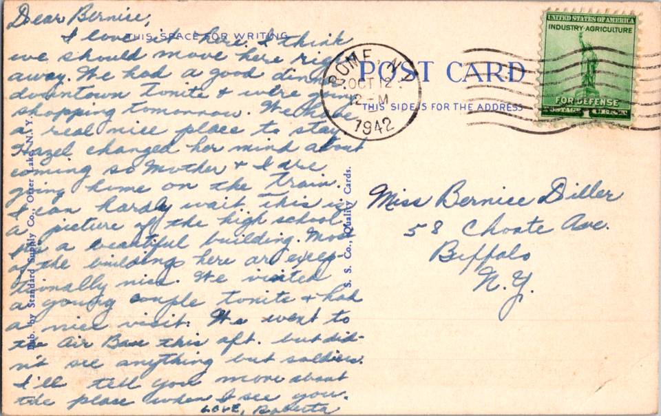 Vintage Postcard Rome Free Academy Rome New York Turin Street View | eBay