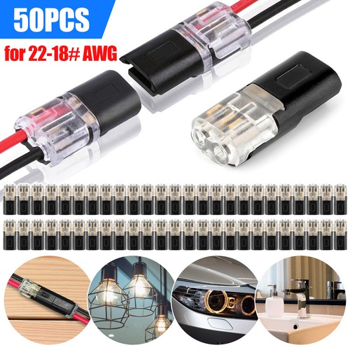 Waterproof 2 Pin Way Plug Electrical Wire Cable Snap Connectors ...