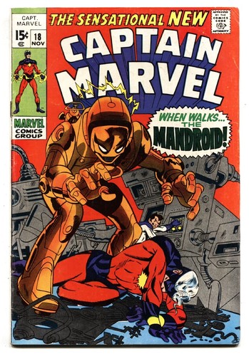 Captain Marvel #18 1969 - Marvel -VG+ - Comic Book | eBay