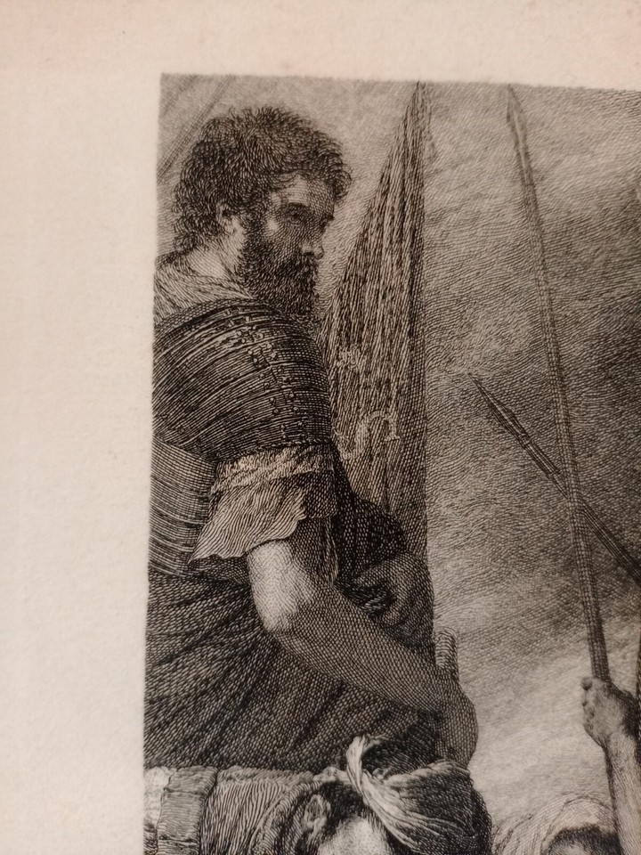 Martyr Saint Andrew Apostle Ribera Doby Original Etching Antique Print ...