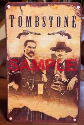 "Tombstone" The Movie Western Movie Poster Tabletop Standee 10 1/2" T X ...