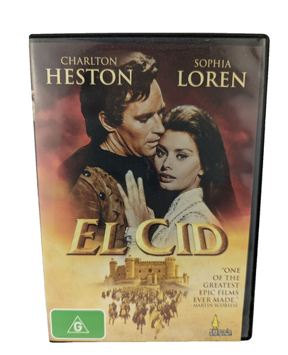 El Cid DVD Charlton Heston Sophia Loren Raf Vallone Region 4 | eBay