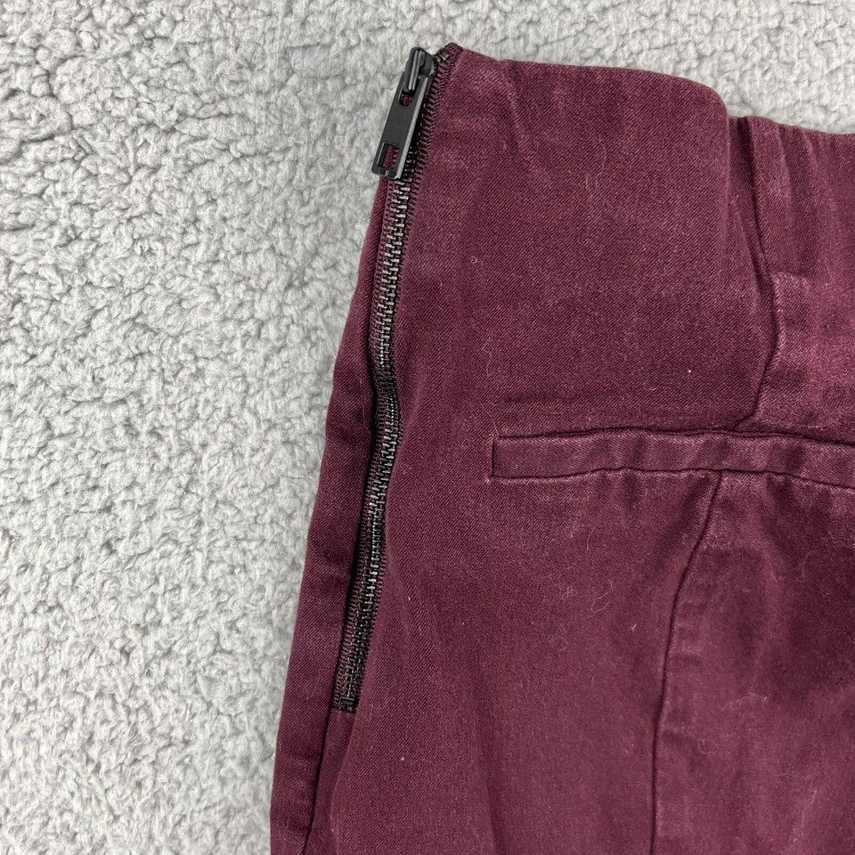 A New Day Elastic Waist Women's Size 12 Burgundy Red Stretch Pants | eBay