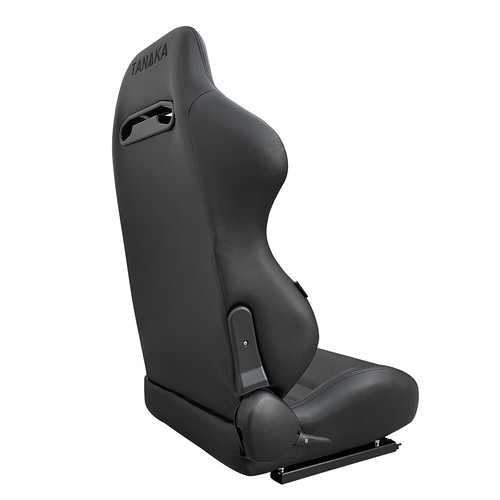 2 X TANAKA PERFORATED PVC LEATHER RACING SEATS RECLINABLE + SLIDERS FOR ...