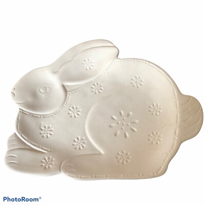 ARLINGTON DESIGNS Rabbit Bunny Plate Dish Tray Serving Platter Oval 15 ...
