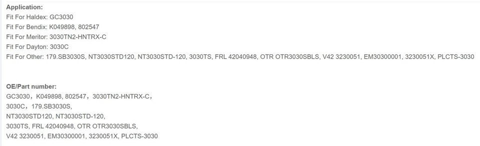 2 x Air Brake Chamber 30/30 Sealed 2.5" / 64 mm Fit For Haldex GC3030 ...