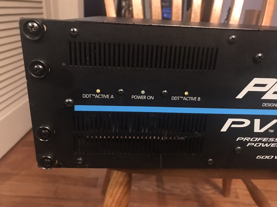 Peavey PV 1200 Professional 600W x 2 Stereo Power Amplifier w/ rack ...