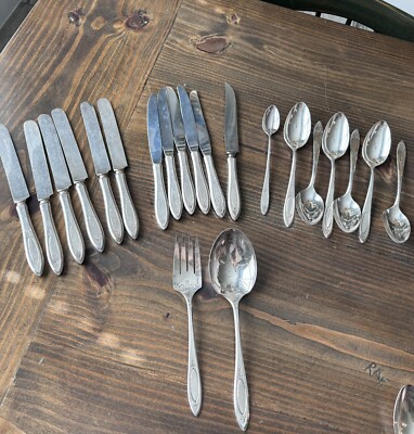 Vintage Community Plate Flatware Silverware 21 Pieces Stainless Steel ...