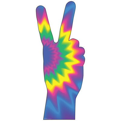 PEACE SIGN HAND Giant CARDBOARD CUTOUT Standup Standee Poster ...