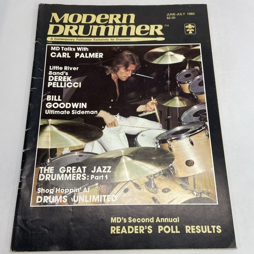 Modern Drummer Magazine June July 1980 Emerson Lake Carl Palmer Cover ...