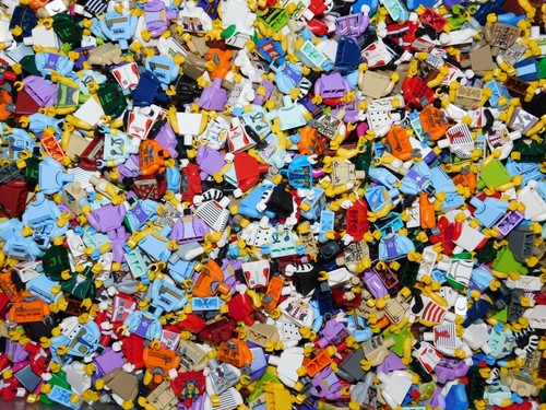 500 LEGO NEW MINIFIGURE TORSOS FEMALE MALE FLANNEL MIME MANY MORE | eBay