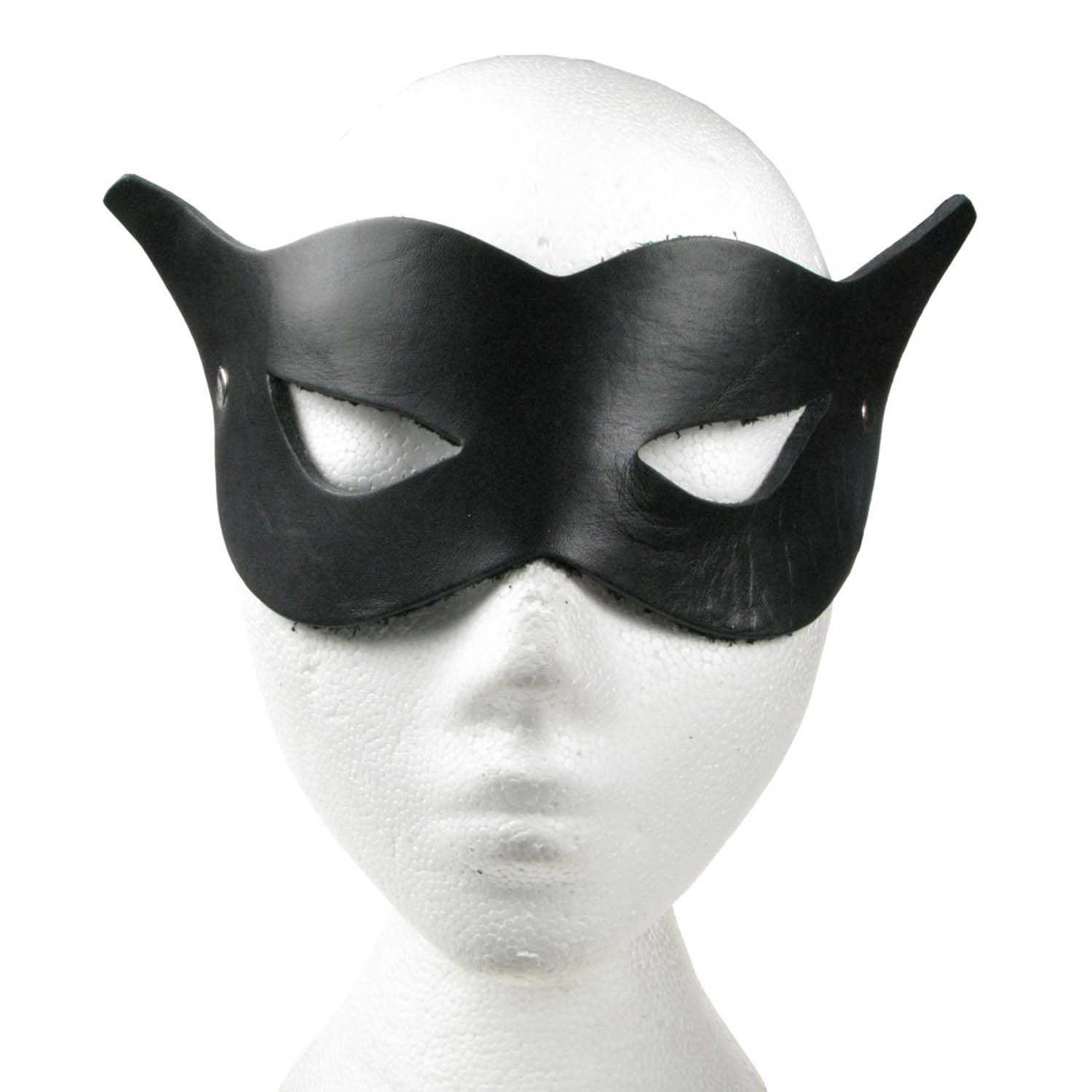 Soft Real Colourful High Quality Cat Women Studded Leather Masks Made ...