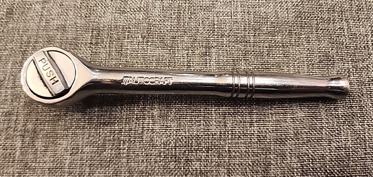 AUTOCRAFT 1/4" DRIVE RATCHET 5 1/2" LONG Handle CHROME VANADIUM | eBay