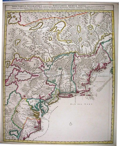 Antique map, Schenk, Nova tabula geographica complectens borealiorem ...