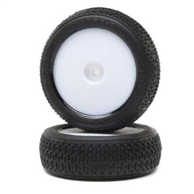 NEW Losi Taper Pin FR Mounted Tires with White Wheels (2) : Mini-B | eBay