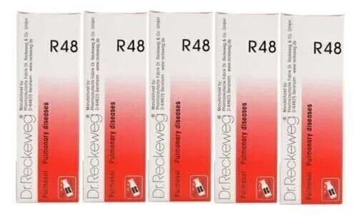 Pack of 5 Dr. Reckeweg R48 Pulmonary Diseases Drop (22ml) - Free ...