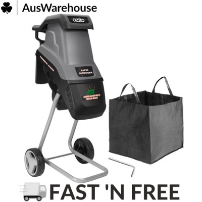 Ozito 2400W Rapid Electric Garden Shredder Mulcher Wood Chipper Machine ...