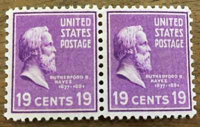 Pair of Rutherford B. Hayes 19 cent postage stamps. MNH. Scott #824 | eBay