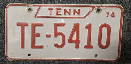 1974 Tennessee State Shaped Car License Plate | eBay